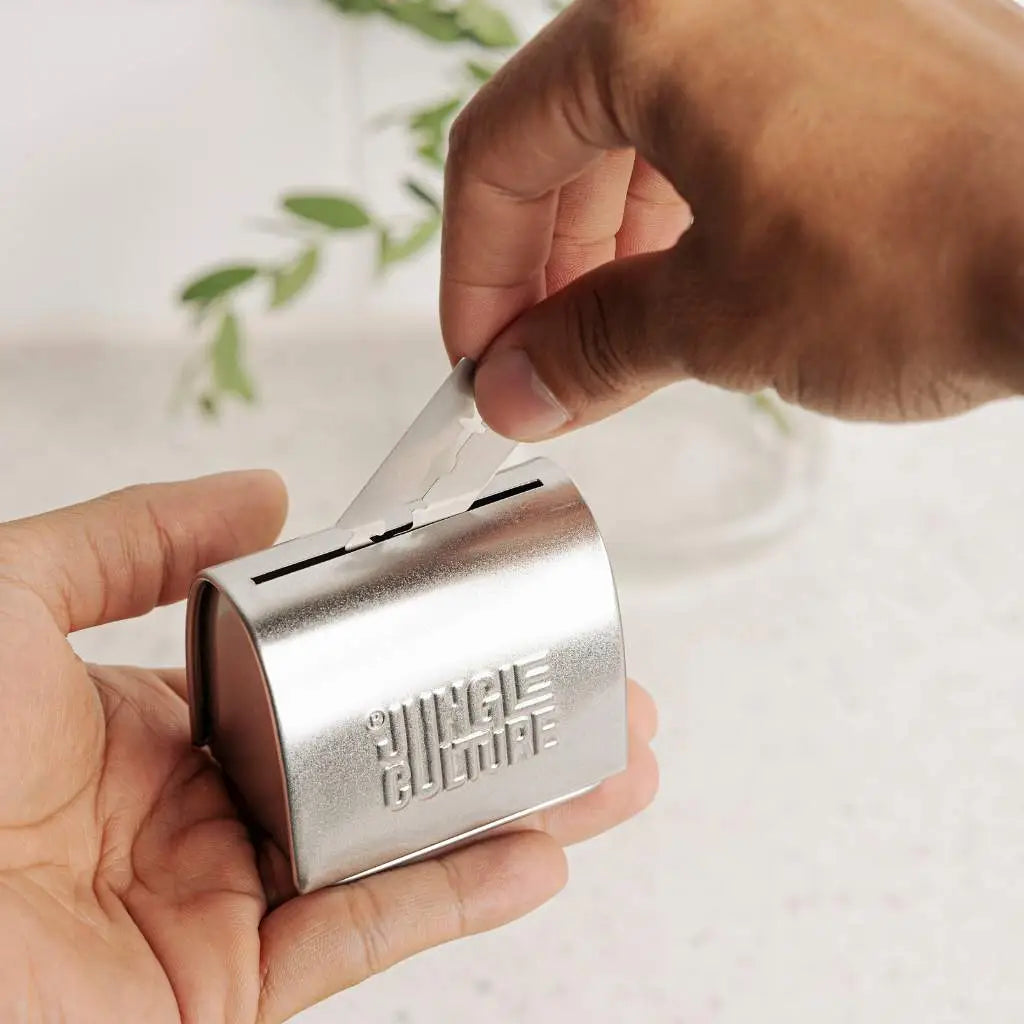 Razor Blade Disposal Box- Jungle Culture – Local Lather Refillery ...