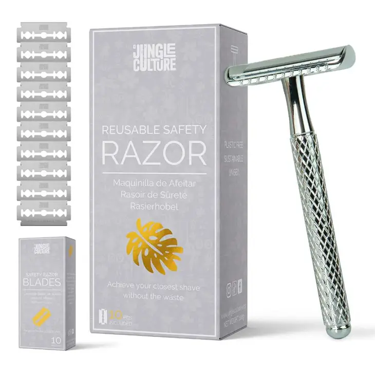 Safety Razor for Women Men Reusable Metal Razors Unisex